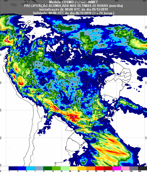 Previsão indica chuvas expressivas em todo MS; condições de granizo em ...