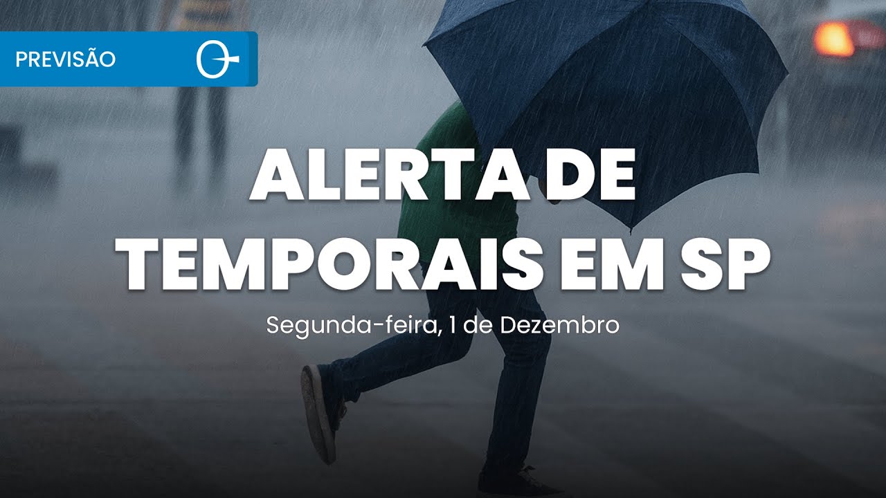 Confira a previsão do tempo para esta segunda-feira (1) para todo o ...