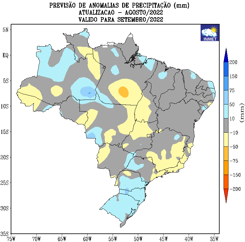 Previsão para Setembro: Mês começa seco, mas com chuvas acima da média ...
